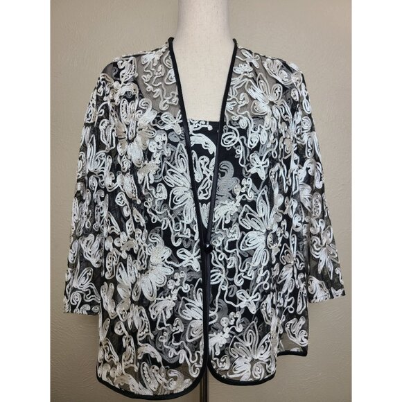 Alex Evenings | Jackets & Coats | Alex Evenings Womens Long Sleeves 2 ...